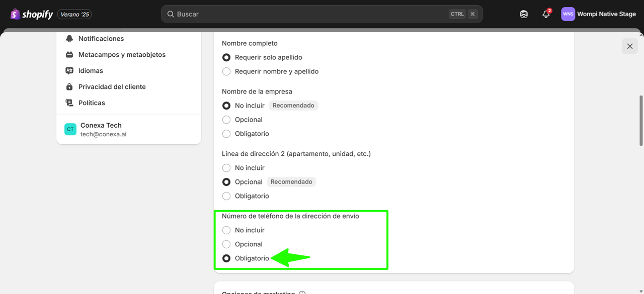 Shopify | Wompi Docs