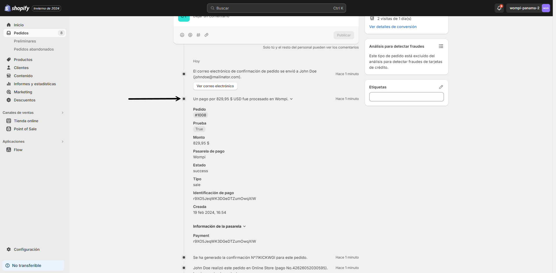 Shopify | Wompi Docs