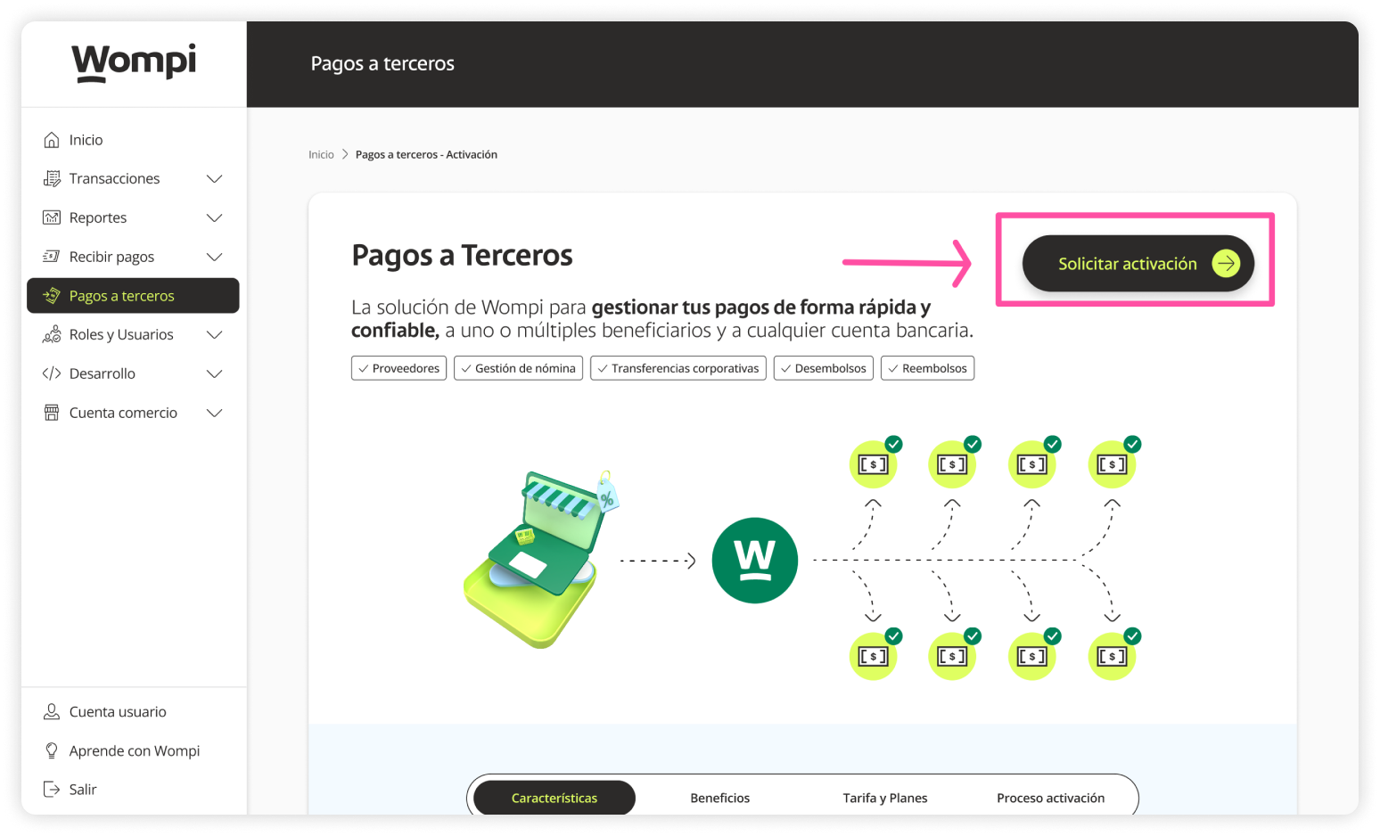 Activation Request | Wompi Docs