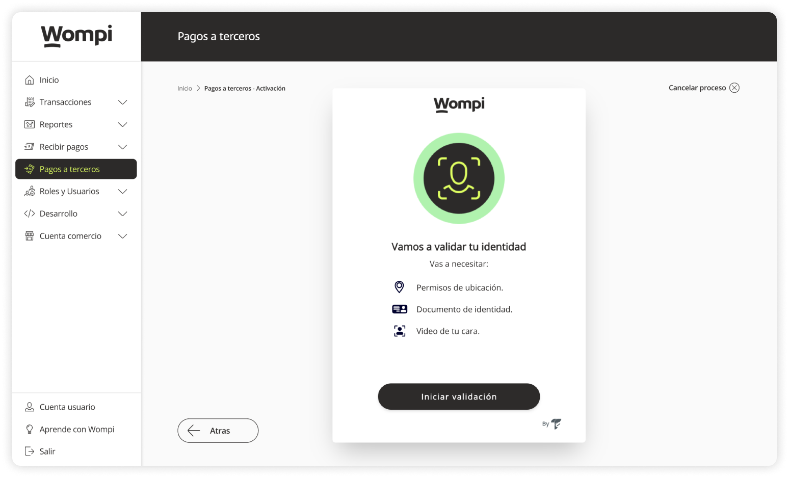 Activation Request | Wompi Docs