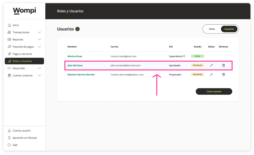 Payments to third parties | Wompi Docs