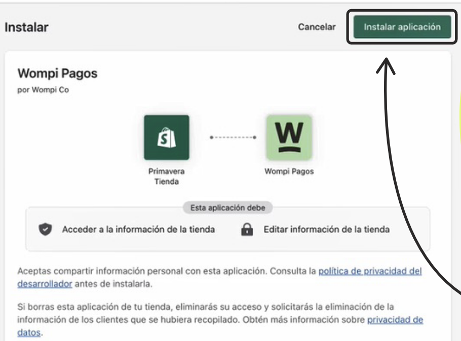 Shopify | Wompi Docs