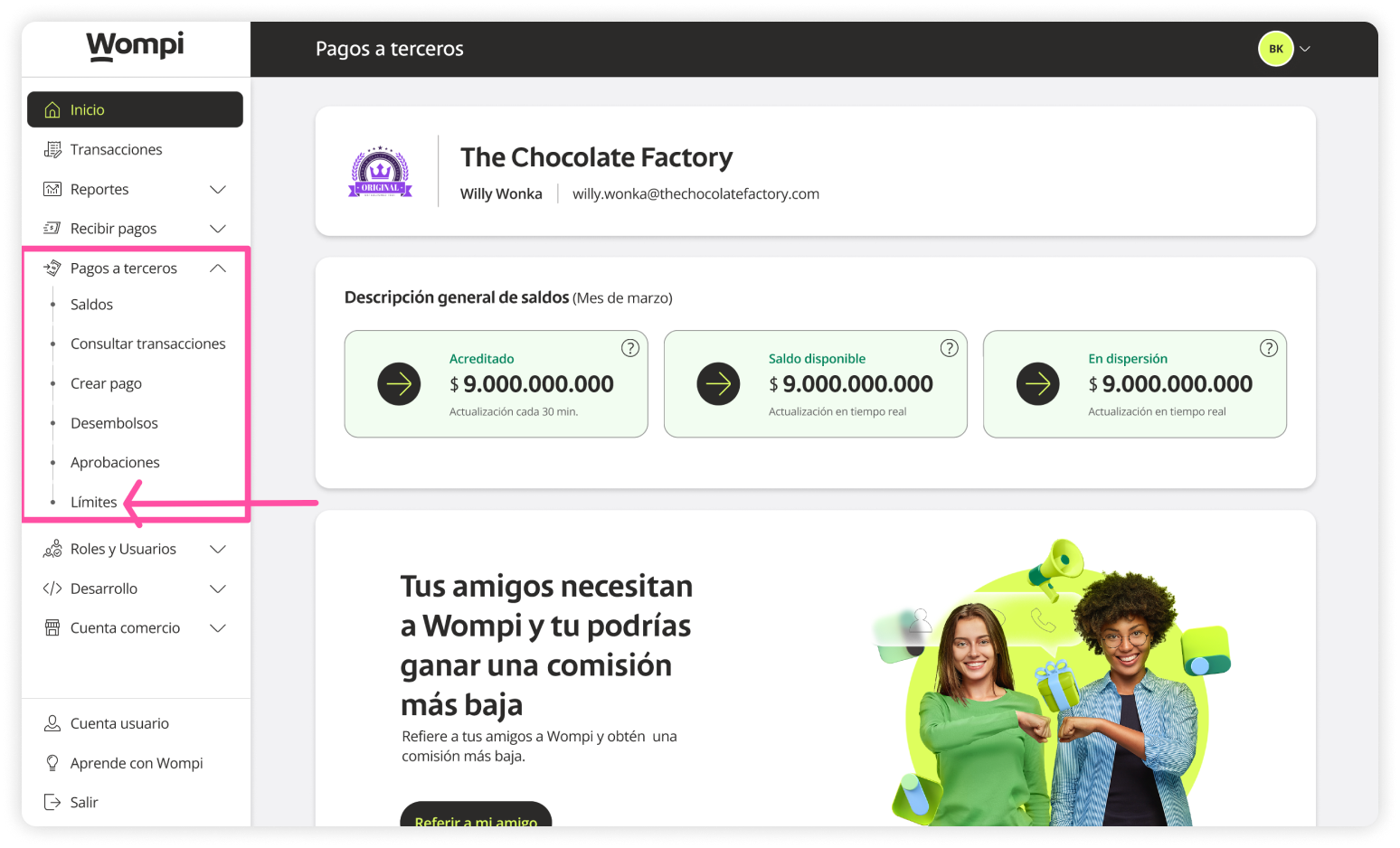 Transaction Limits | Wompi Docs