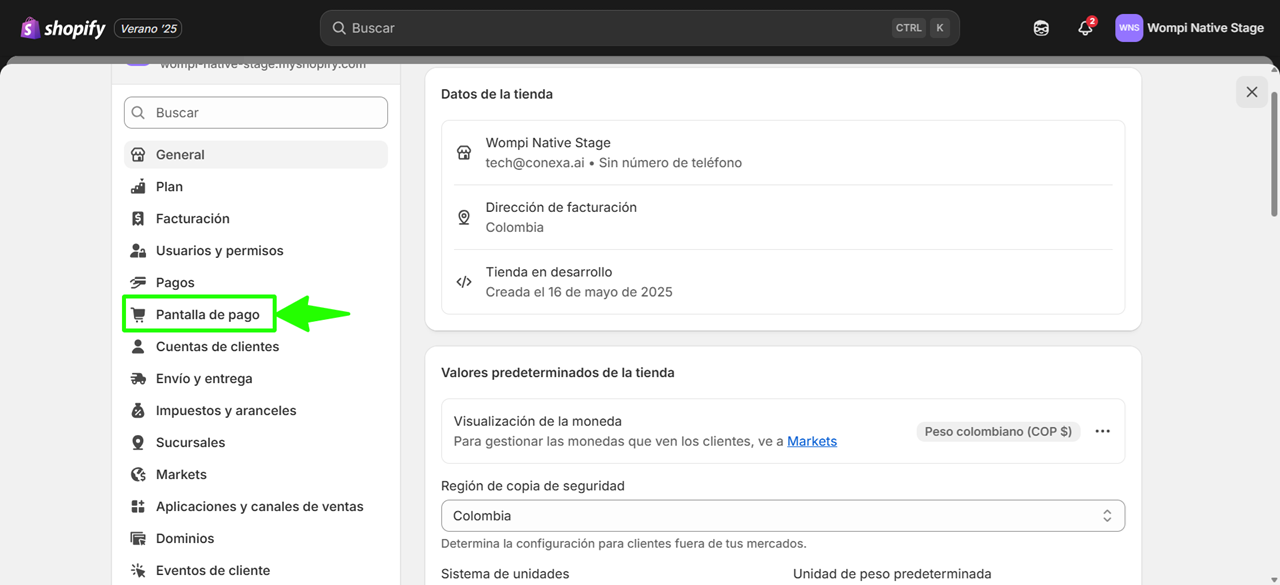 Shopify | Wompi Docs